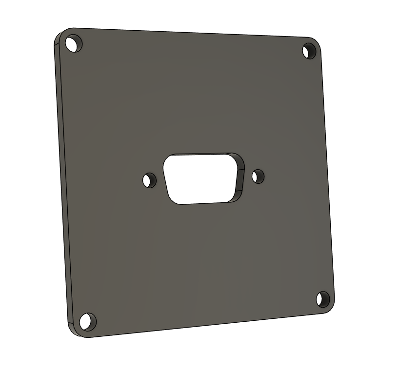 DAAR Montageplaat Sub-D 9p – DAAR